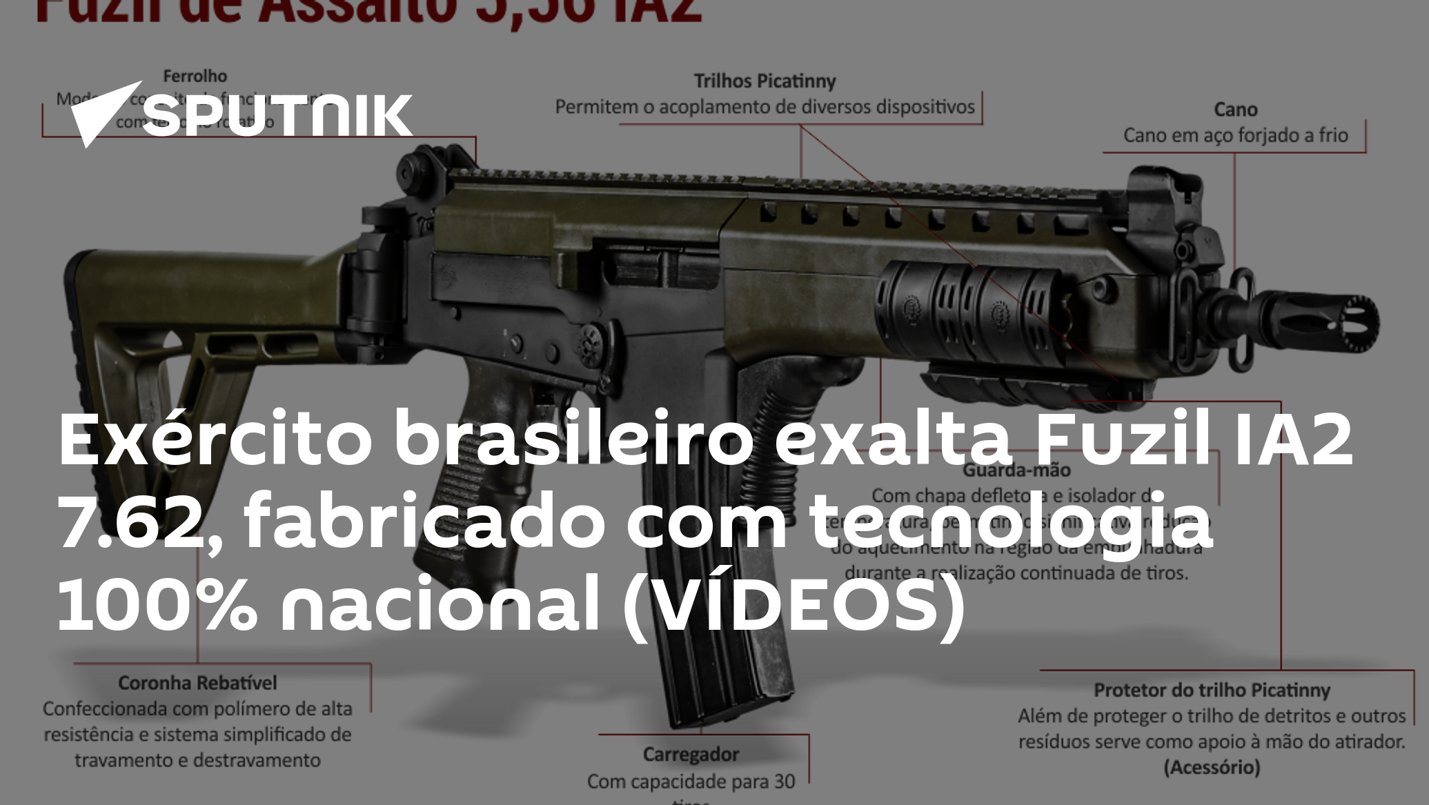 Exército brasileiro exalta Fuzil IA2 7.62, fabricado com tecnologia 100 ...